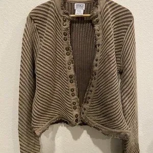 Pbj Blues | Sweaters | Pbjblues Ribbed Military Cardigan Snap Closures ...
